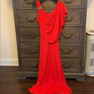 Badgley Mischka | Dresses | Red Cache Dress | Poshmark